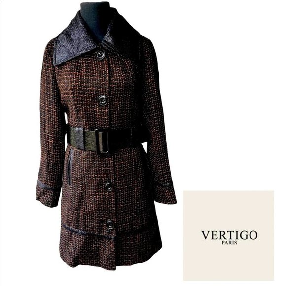 Vertigo Paris | Jackets & Coats | Vertigo Paris Trench Coat Blackgold S ...